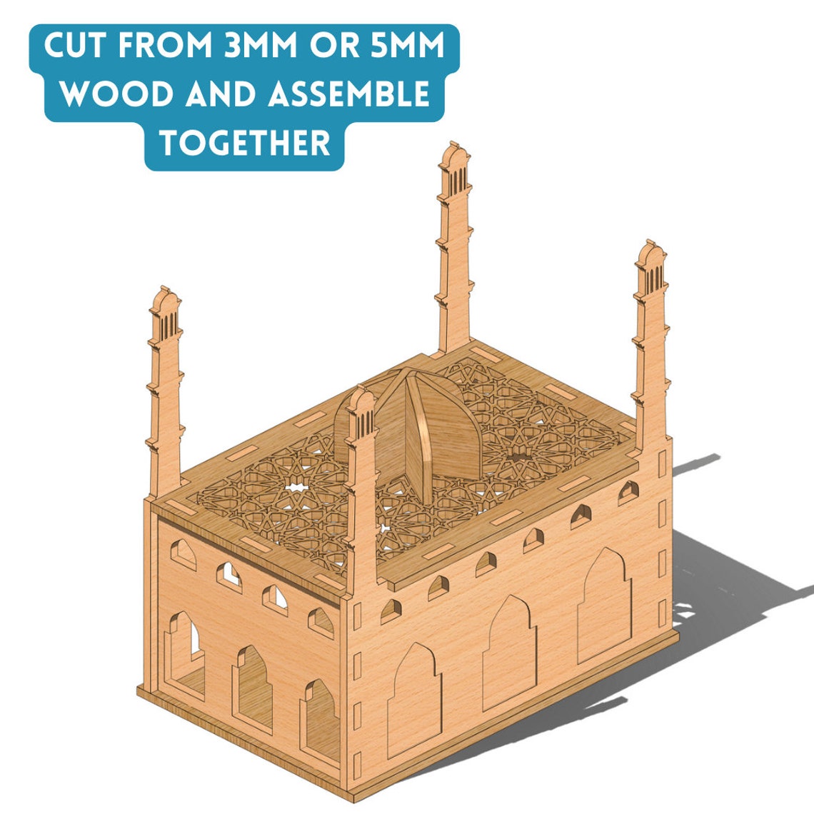 Islamic Mosque Masjid Design Art Digital File for Laser Cutting - Etsy