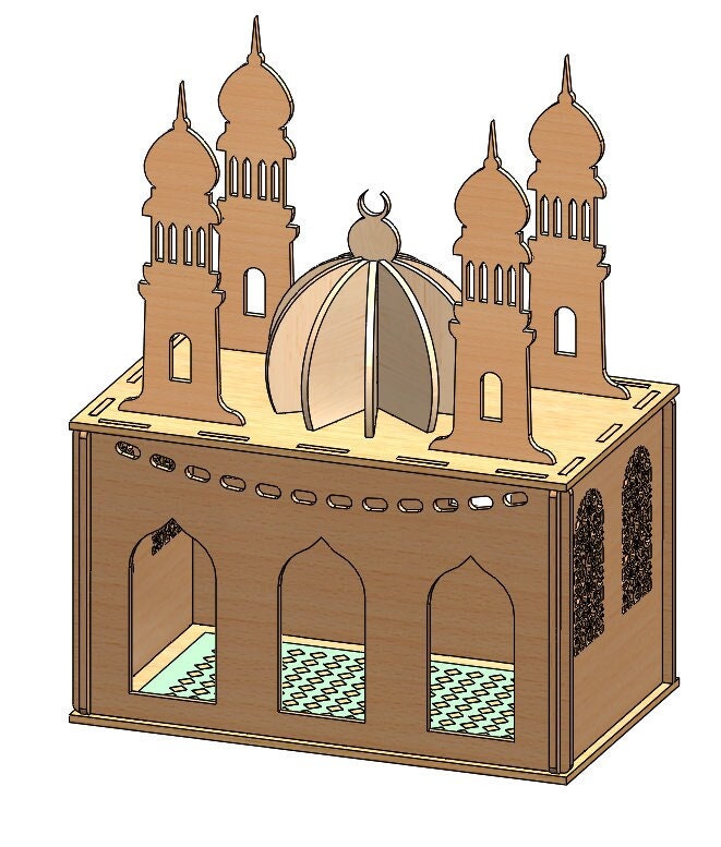 Islamic Mosque Masjid Design for Download for Laser Cutting - Etsy