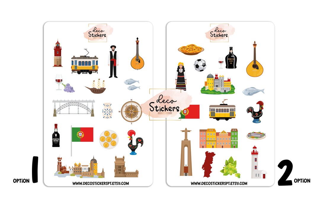 Portugal Stickers Lisbon Stickers Travel Stickers Holidays - Etsy UK