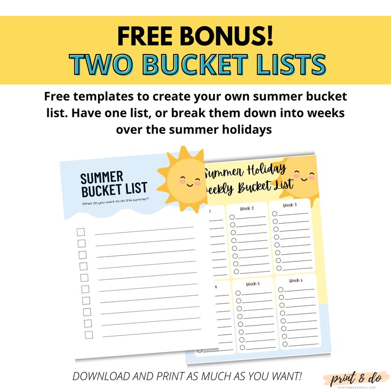 Children's Summer Activity Pack, Kids Activities, School Holiday Pack ...