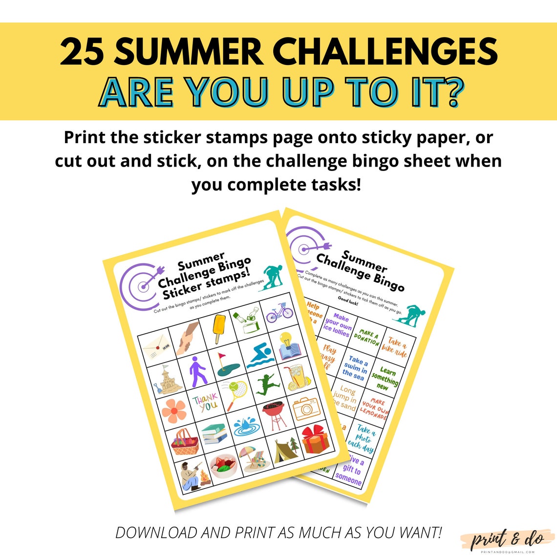 Children's Summer Activity Pack, Kids Activities, School Holiday Pack ...