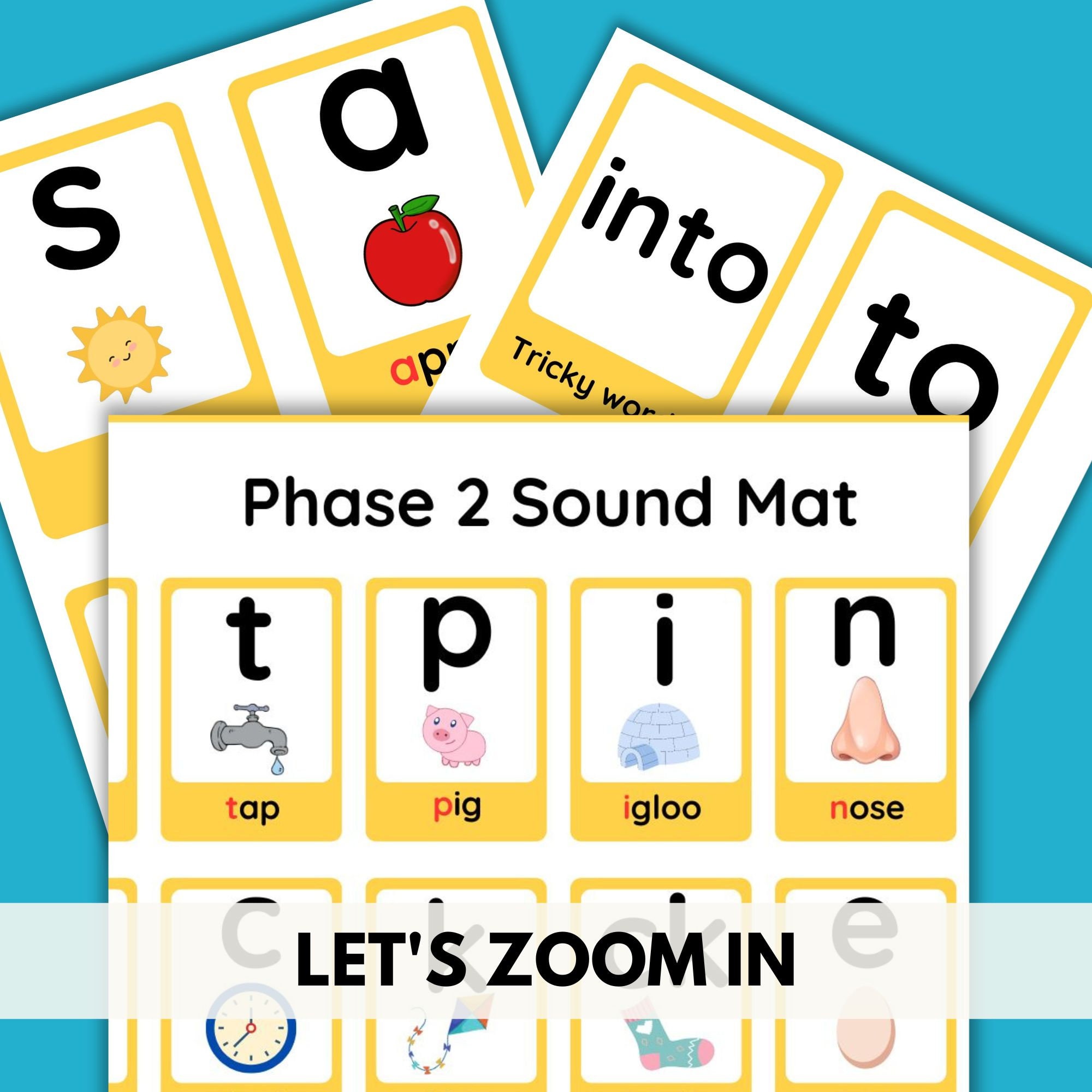 Phonics Activity Sheet Pack Preschooler Phase 2 Phonics - Etsy