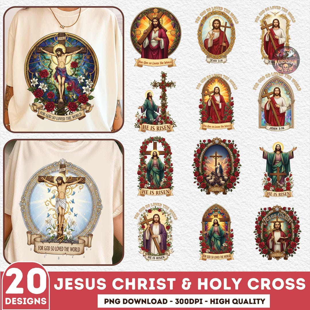So Loved the World Png Bundle, 20 PNG Nativity Scene, John 3:16 Png ...