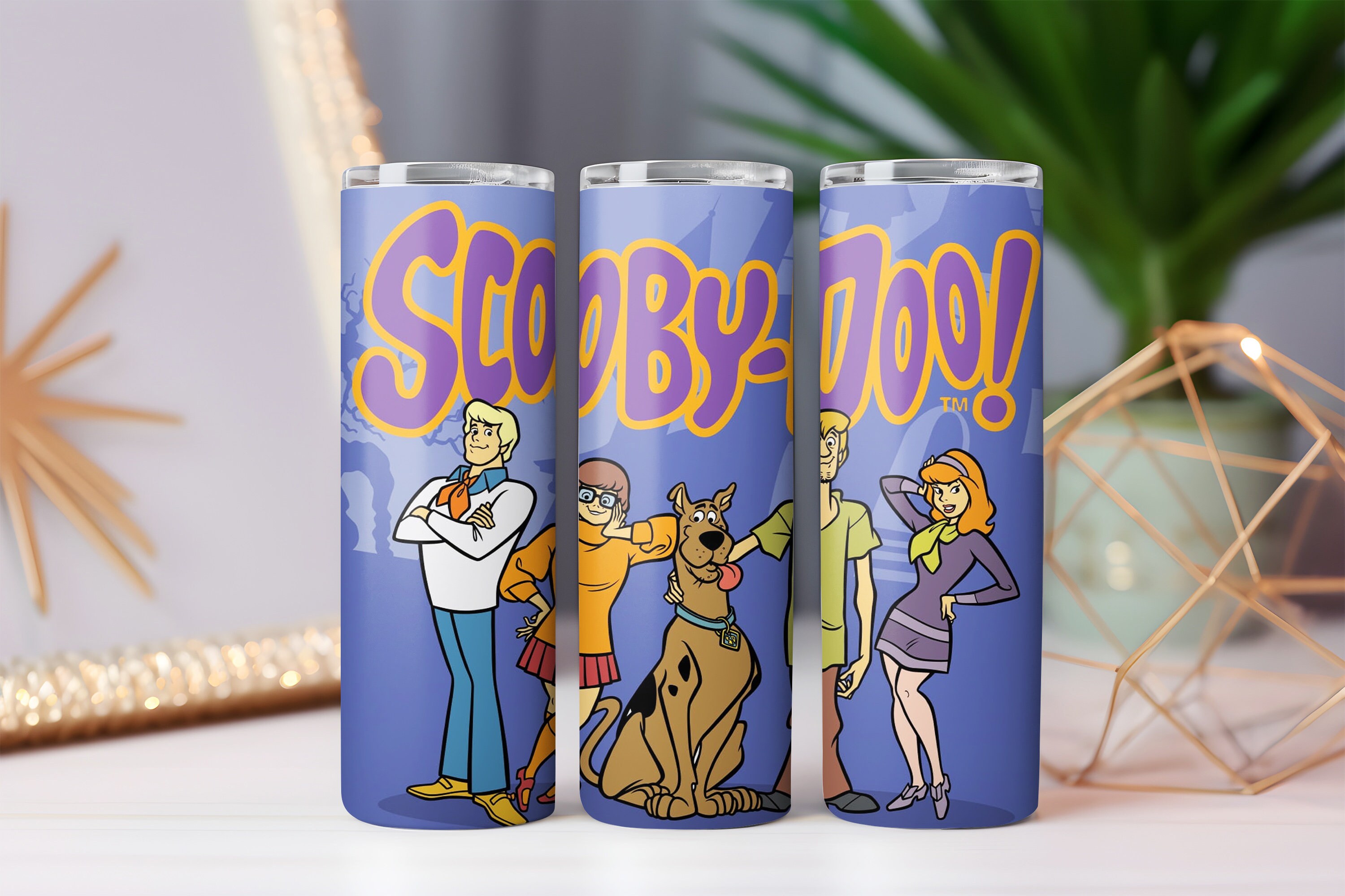 45 Scooby Doo Tumbler Bundle, Cartoon Tumbler 20oz Skinny Sublimation ...