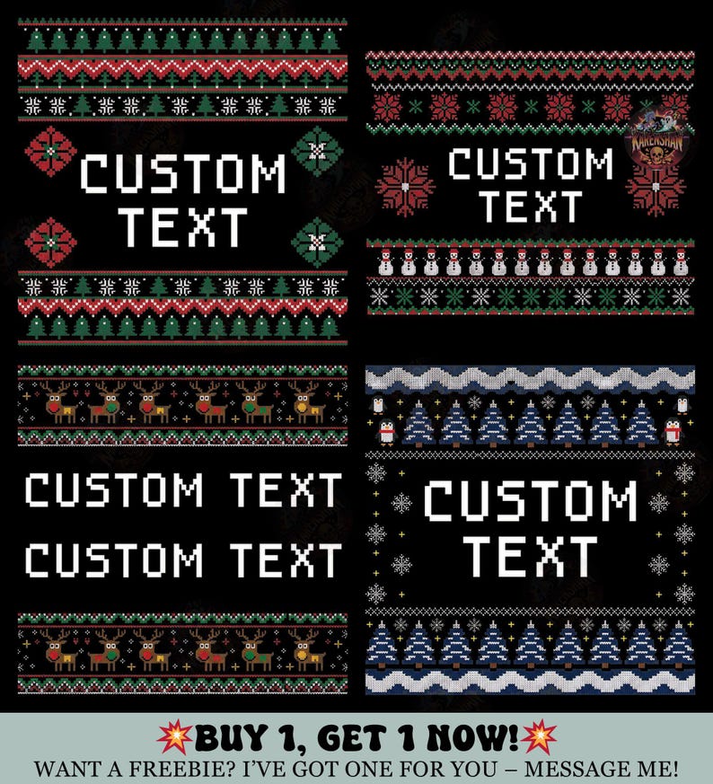 Custom Ugly Png Bundle, 6 PNG Personalized, Custom Name Png, Ugly ...