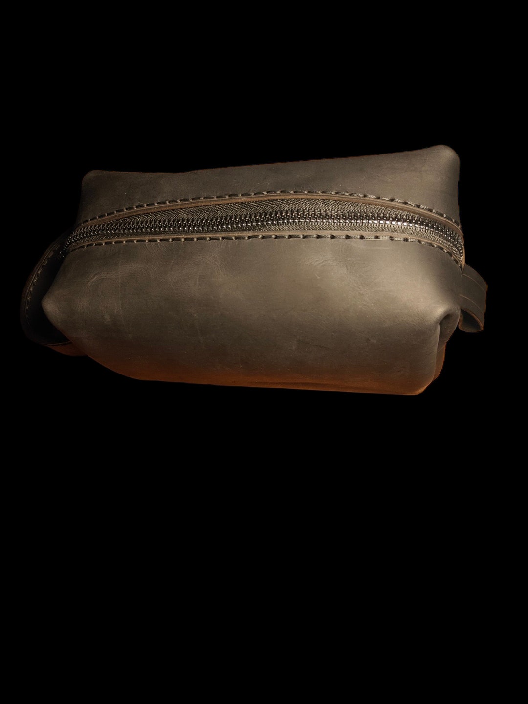 Custom Leather Dopp Kit: Engraved Men's Travel Shaving Bag - Etsy