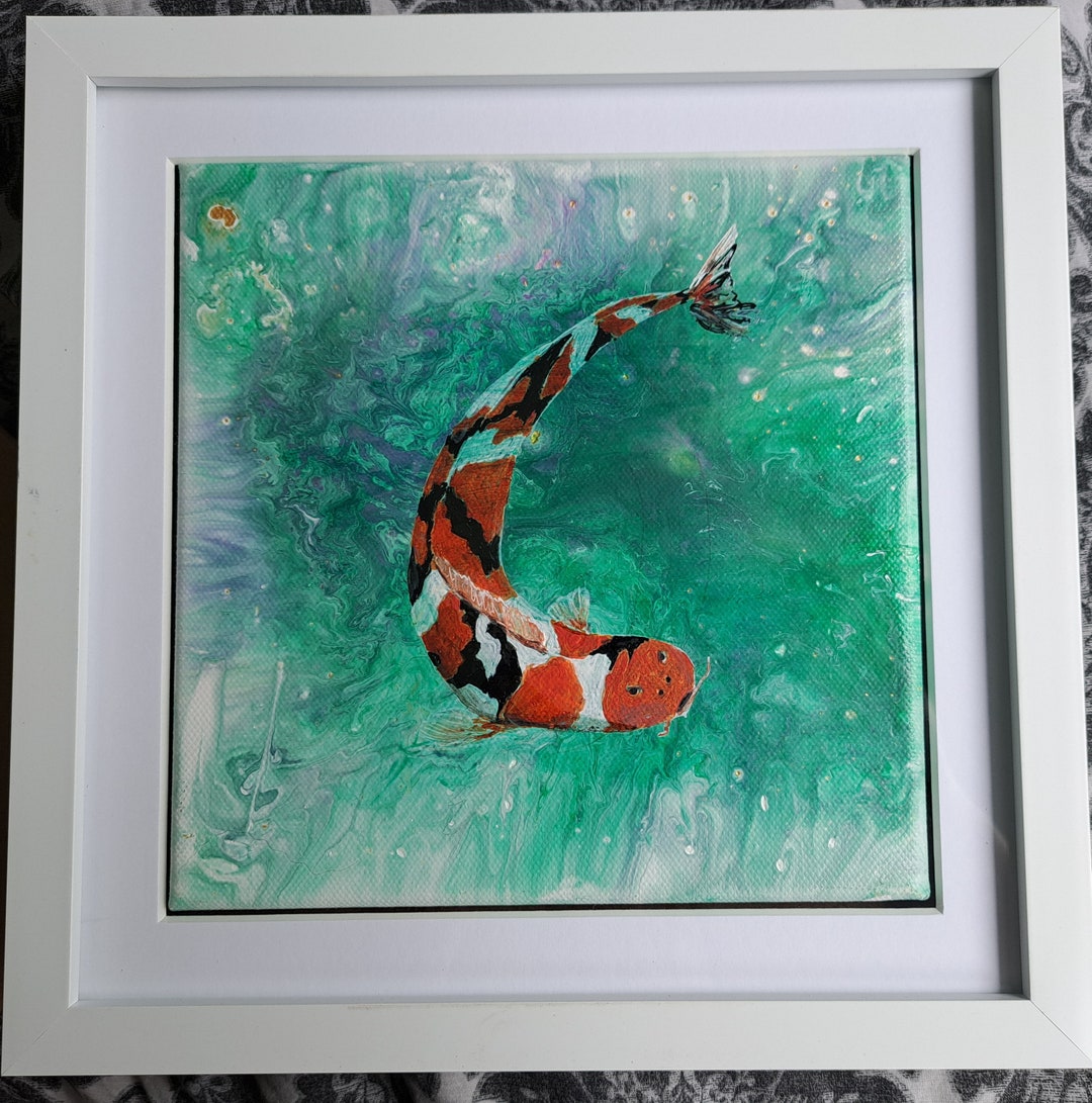 Original Painting / Koi Carp / Fish Painting / by Kerstin Ballantyne ...