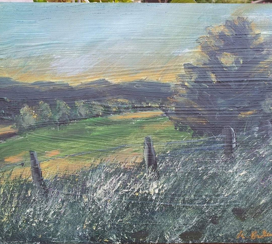Wall Art / Original Painting/ Sunrise / Yetts Omuckhart / by Kerstin ...