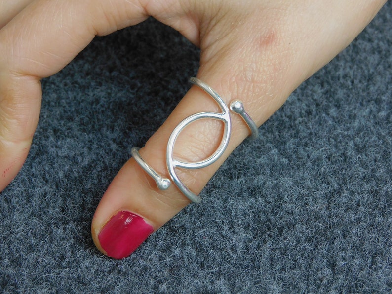 Trigger Finger Ring Sterling Silver Ring Arthritis Ring Mallet Finger ...