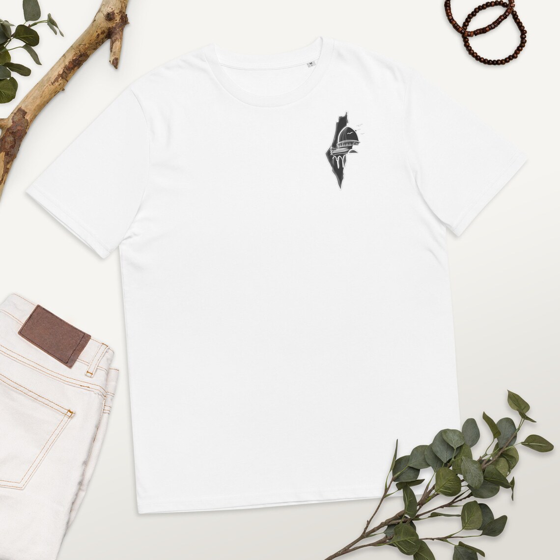 Palestine T Shirt Palestine Map Logo Unisex - Etsy