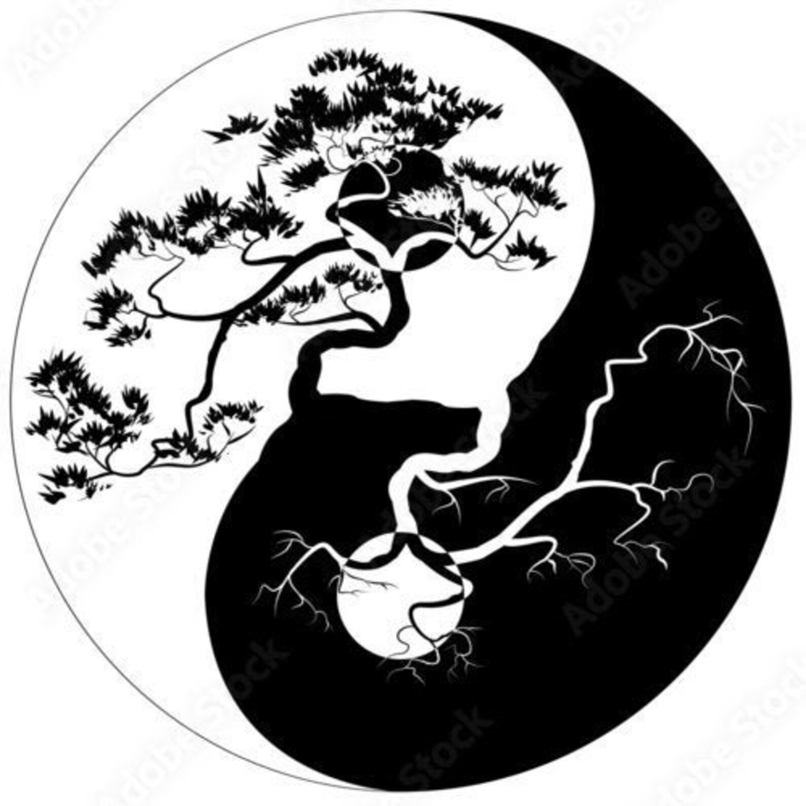 Jing Jang Tree Peace - Etsy