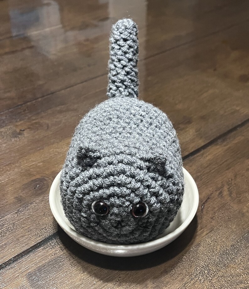 Chunky Cat Crochet Cat Chonky Cat Loaf Cat Plushie Stuffed - Etsy