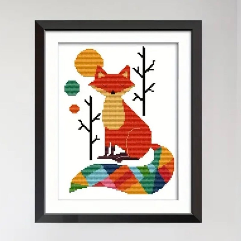 Fox Cross Stitch Kit - Etsy