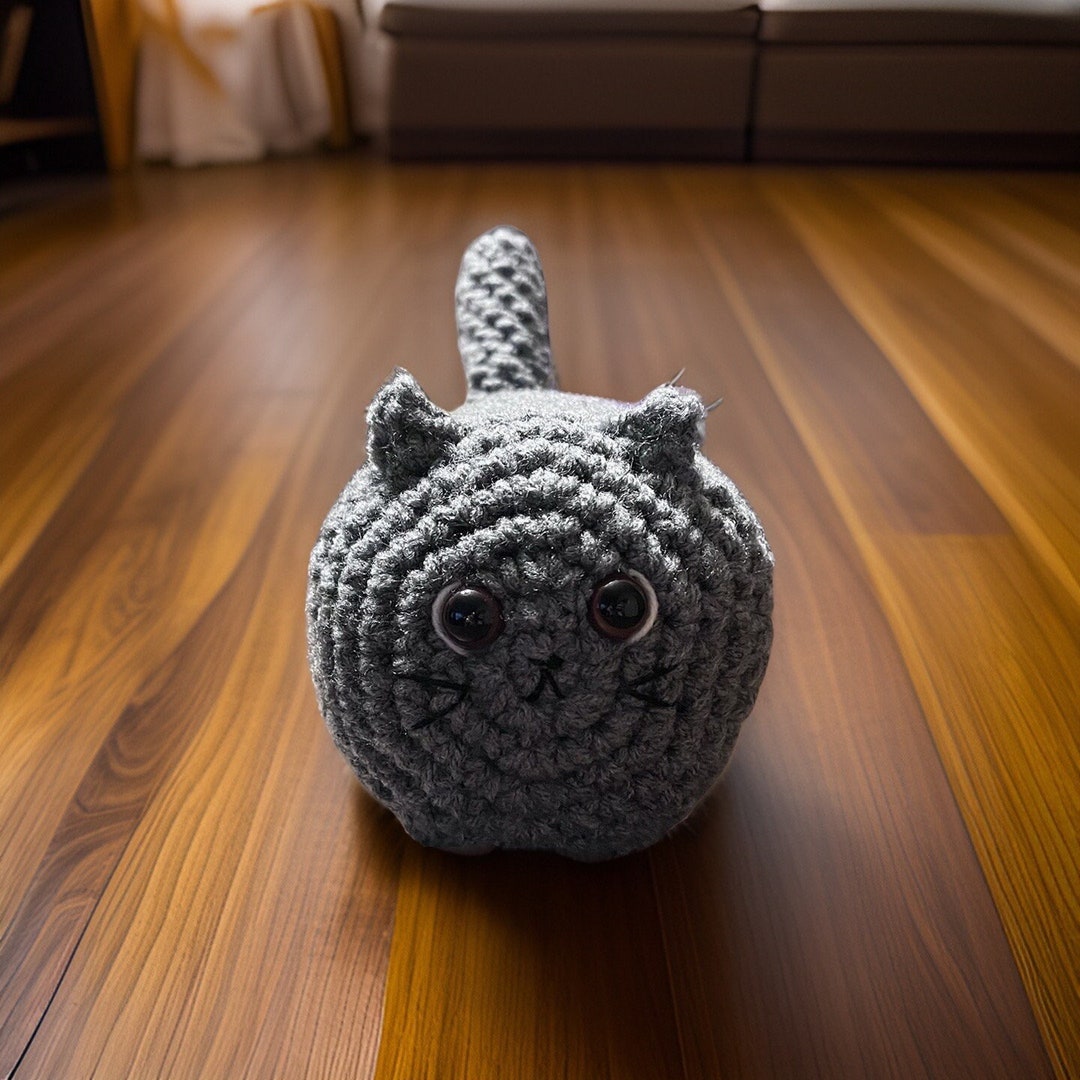 Chunky Cat, Crochet Cat, Chonky Cat, Loaf Cat Plushie Stuffed Animal ...