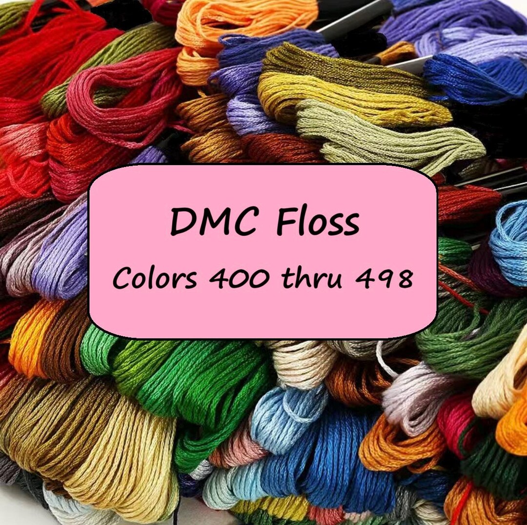 400 Series DMC Embroidery Floss, Color 400 Through 498, Six Strand 8 ...
