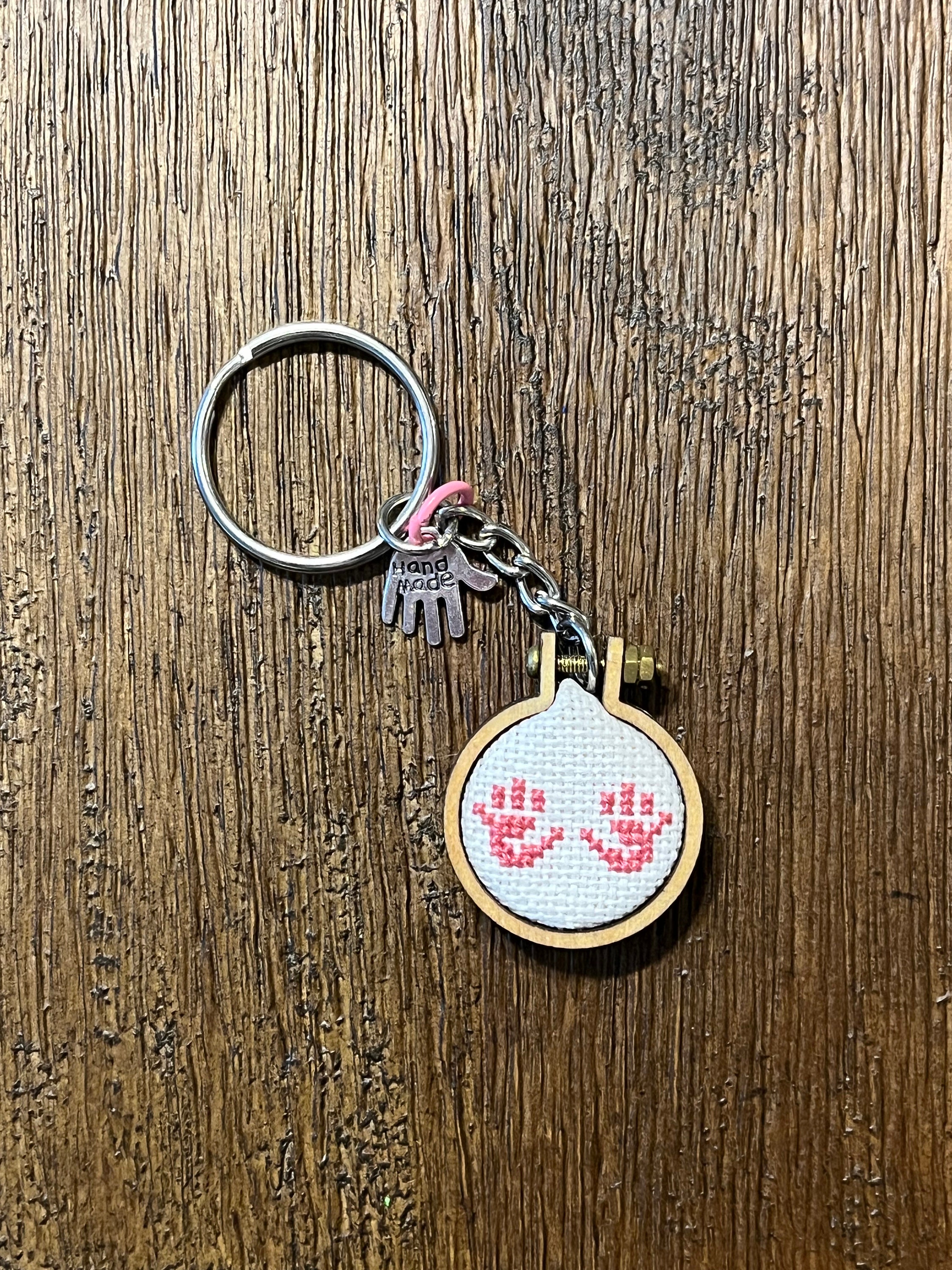 Baby Hands Keychain, Boy or Girl, Blue or Pink, Handprint, Finished ...