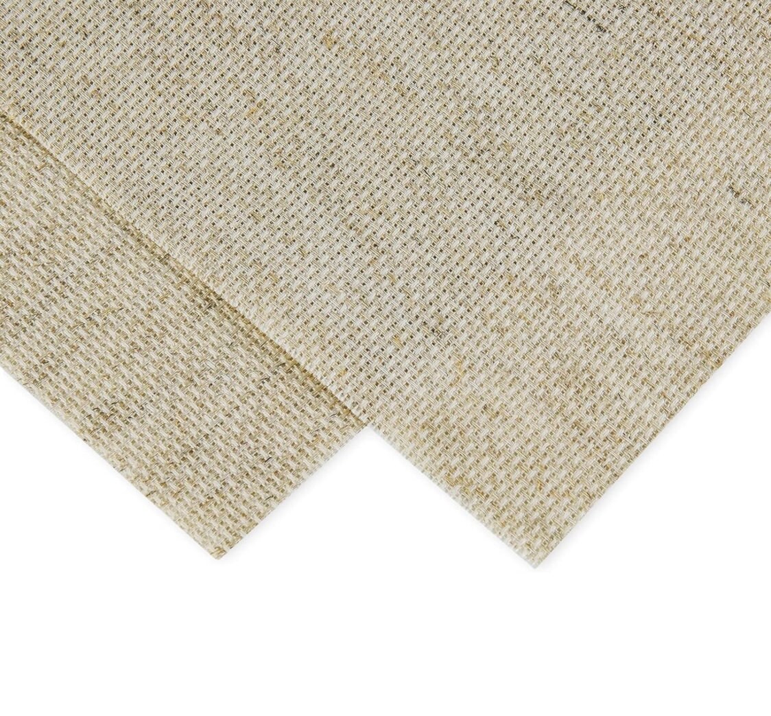 14 Count Aida Cloth Fabric, 12inx18in, Oatmeal, Speckled, Tan, Khaki ...