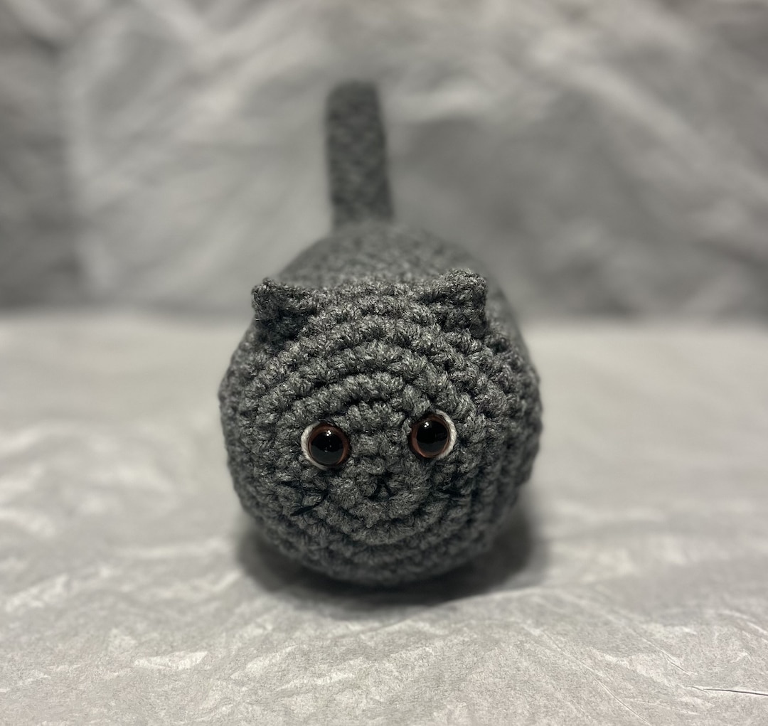 Chunky Cat Crochet Cat Chonky Cat Loaf Cat Plushie Stuffed - Etsy