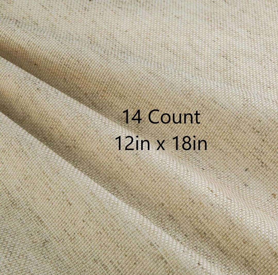 14 Count Aida Cloth Fabric, 12inx18in, Oatmeal, Speckled, Tan, Khaki ...