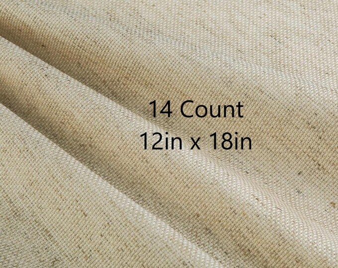 14 Count Aida Cloth Fabric, 12inx18in, Oatmeal, Speckled, Tan, Khaki ...