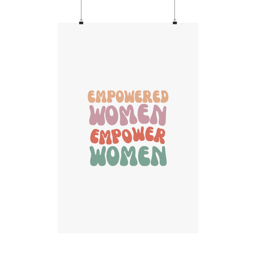 Empowered Women Matte Vertical Poster - Etsy