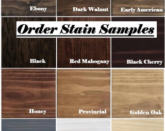 Wood Stain Samples, 4”x4”, Walnut Stain Samples - Etsy