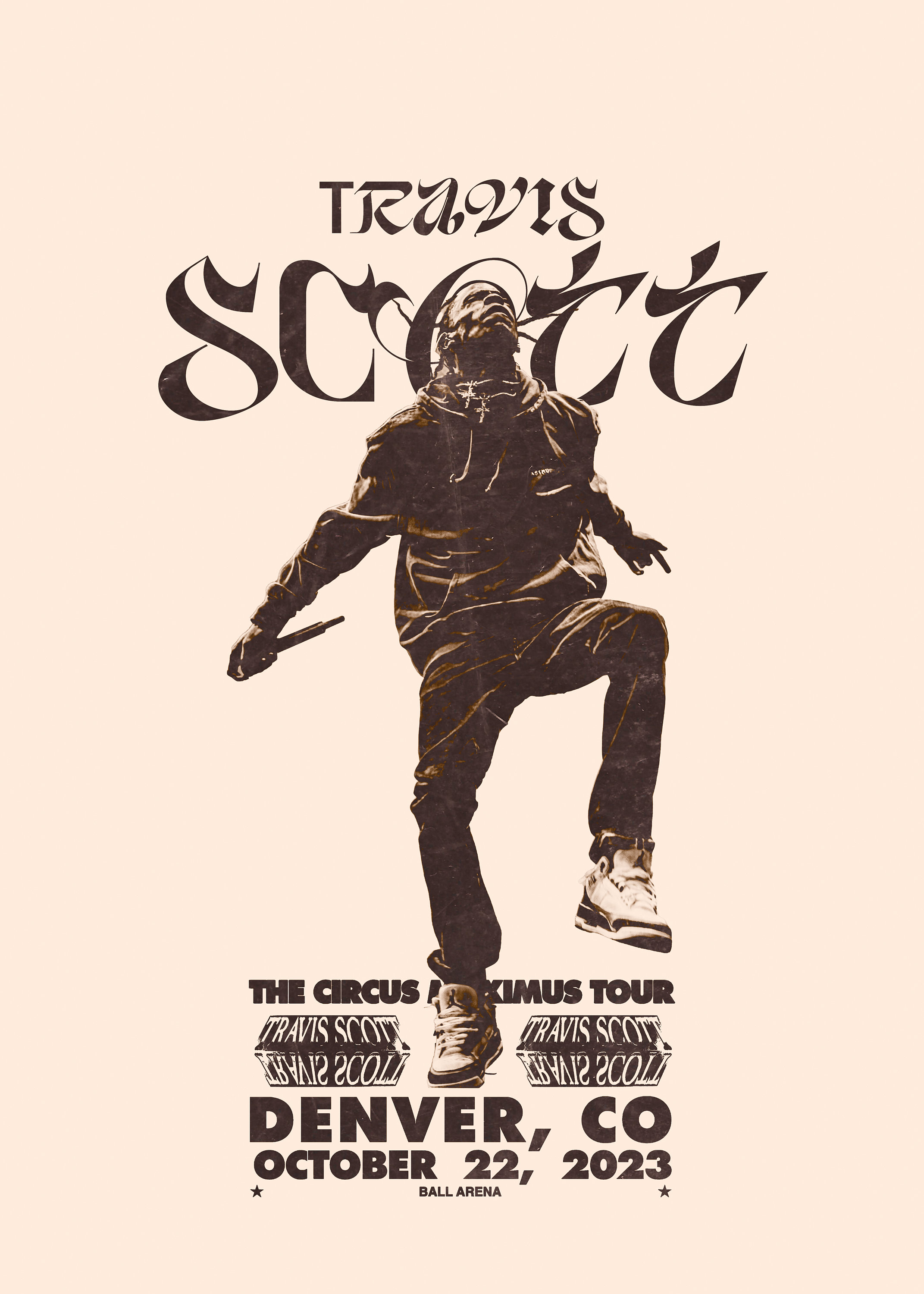 Travis Scott Poster Travis Scott Digital Poster Print Album Cover Wall ...