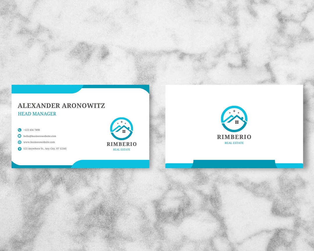 Printable Business Card Template | Business Card Template Design | DIY ...