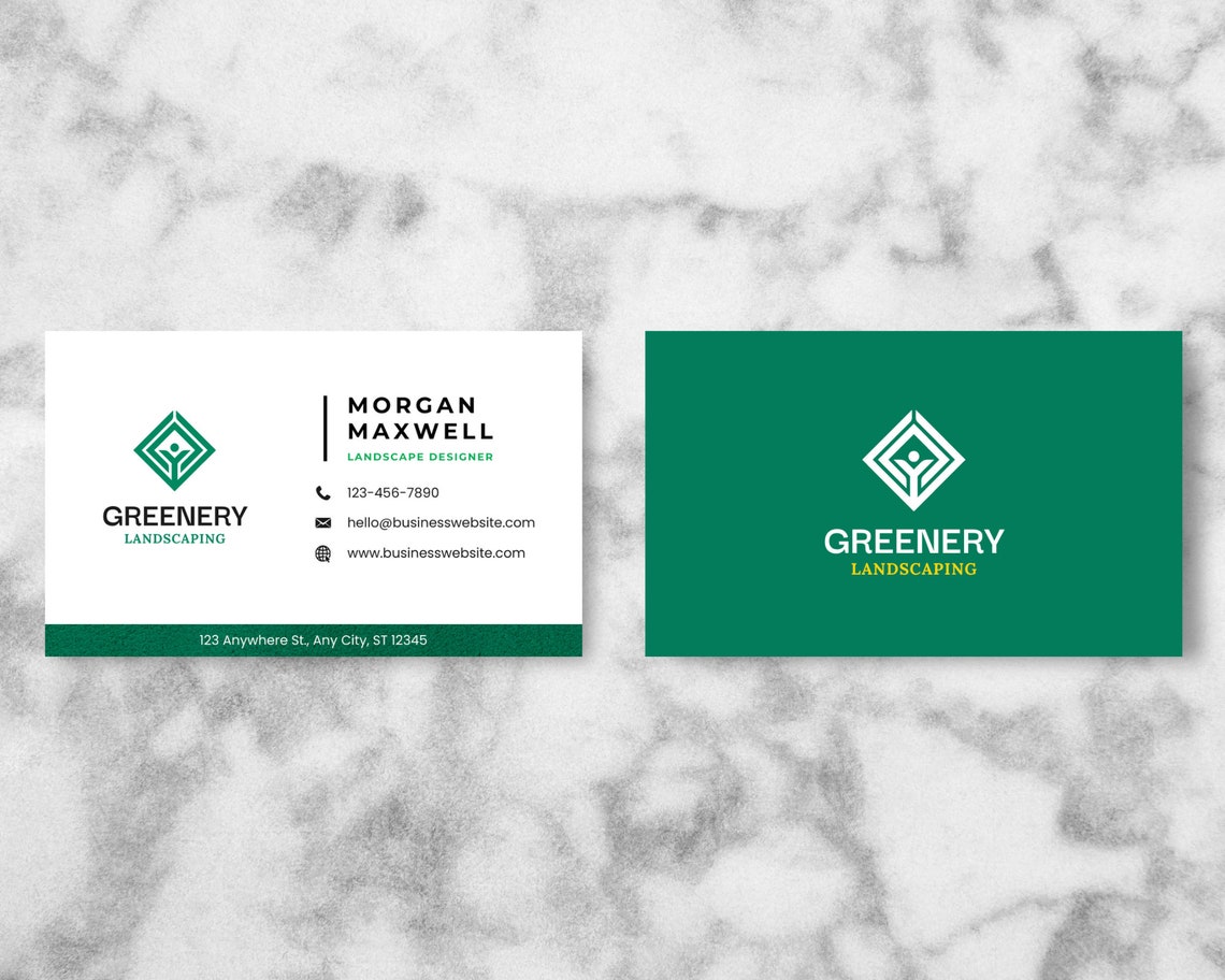 Printable Business Card Template | Business Card Template Design | DIY ...