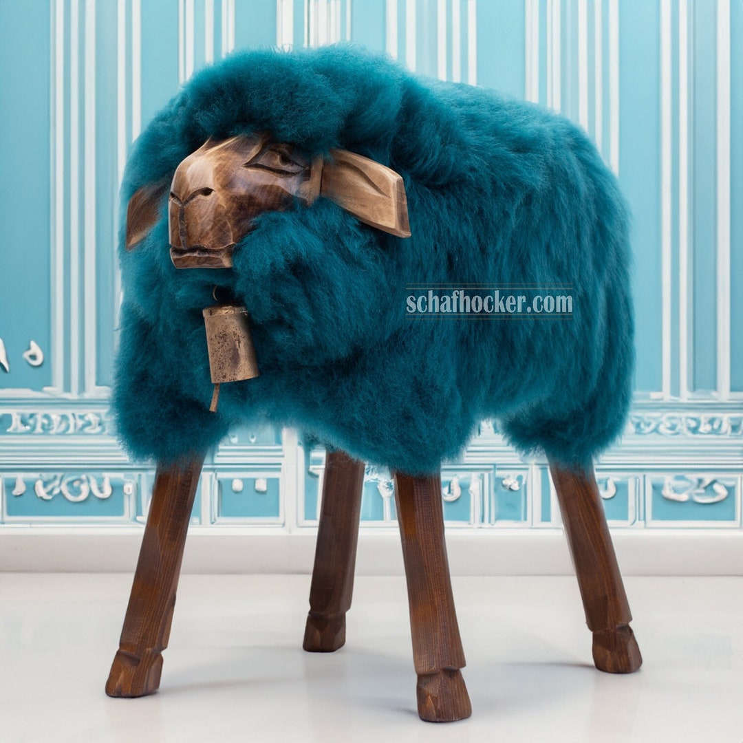 Sheep Stool frida the Cheeky Girl Petrol Designer Stool Sheep Animal ...