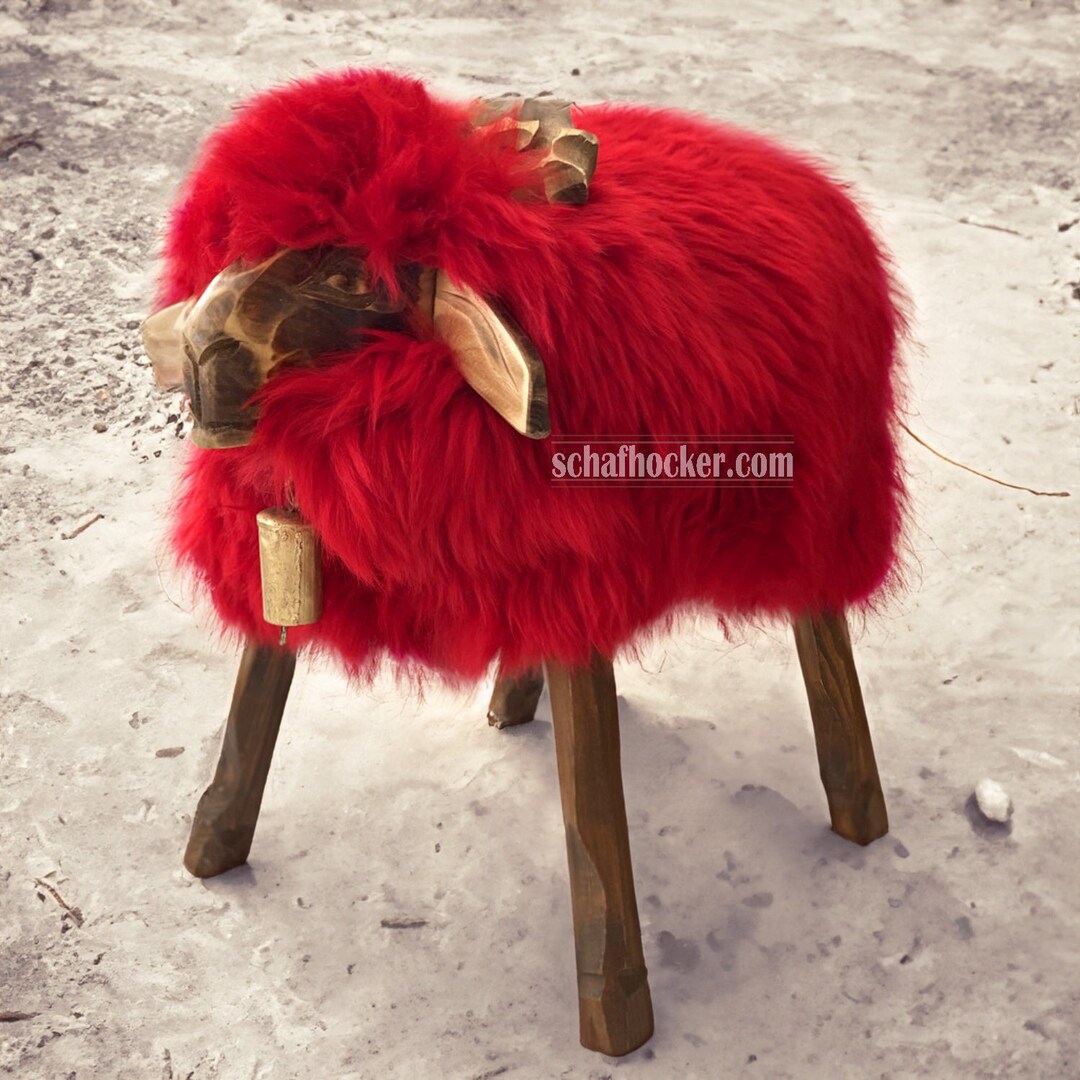 Sheep Stool Noah the Indomitable Bua Red Stool Designer Animal Stool ...