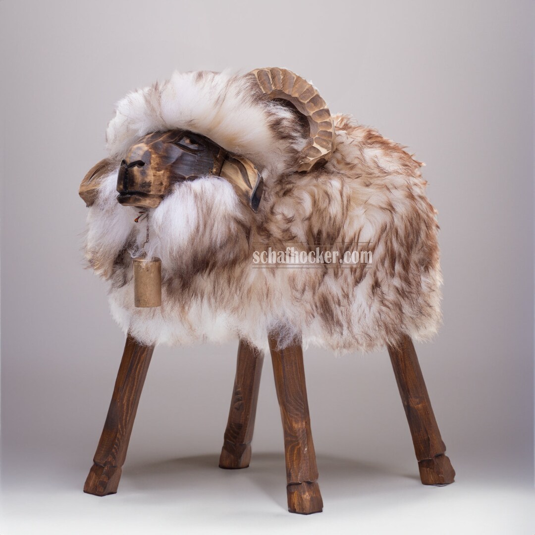 Animal Stool Mouflon Jack Light Limited Sheep Stool - Etsy