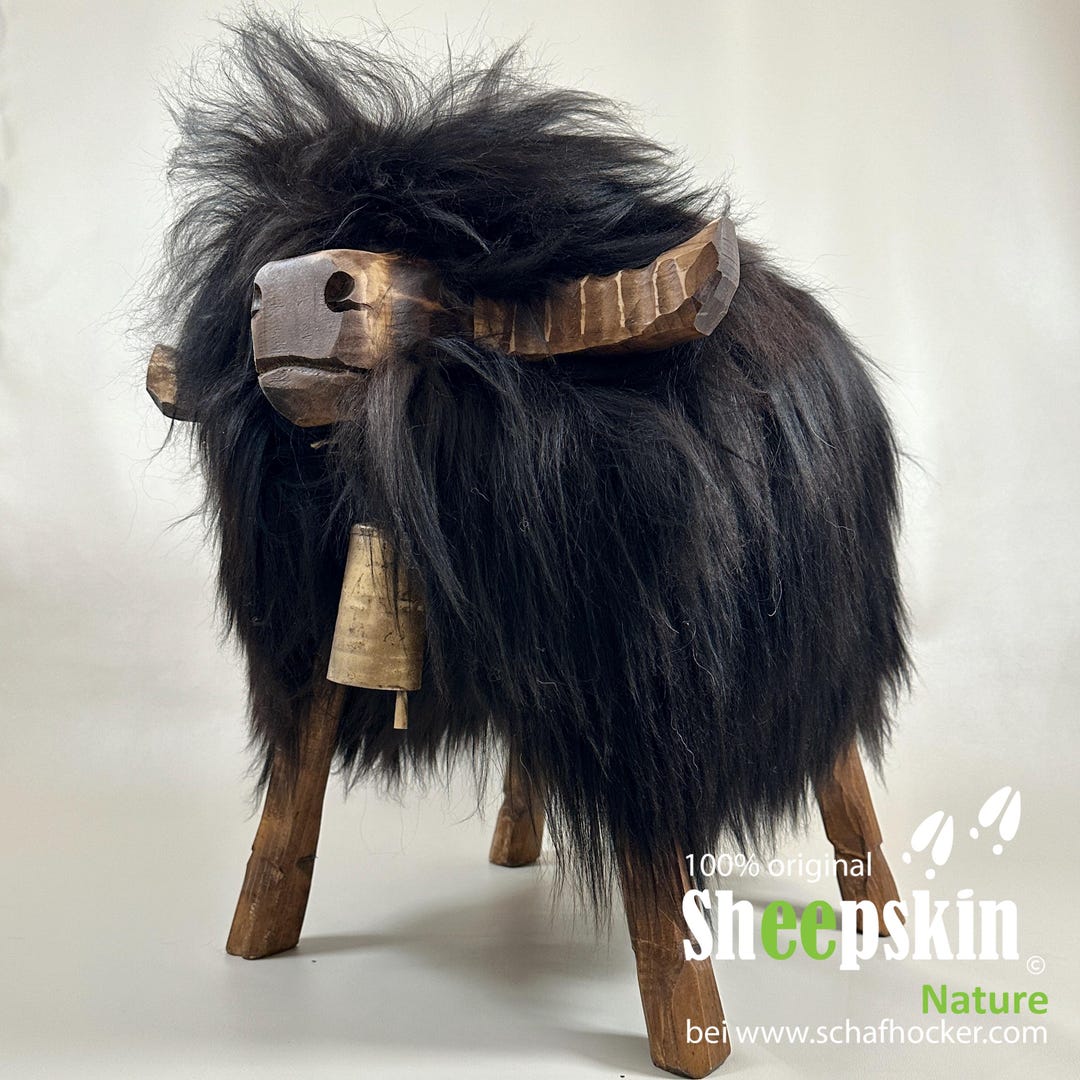 Premium Designer Animal Stool Bull Stool Bully Island Black Cow Stool ...
