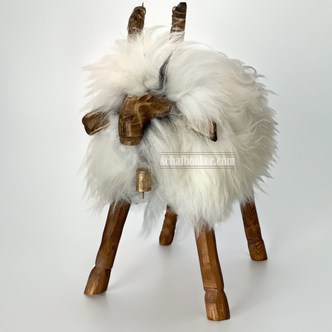 Animal Stool Stool zenzi the Cheeky Goat White - Etsy