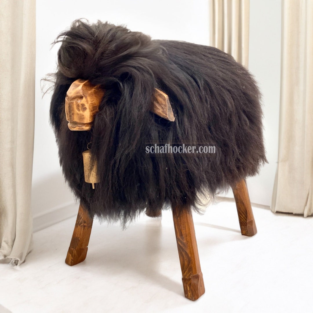 Sheep Stool anna the Wild Girl Black Brown Stool Designer Animal Stool ...