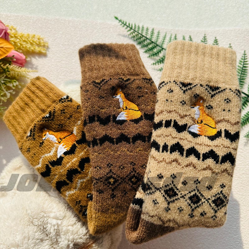 Fox Socks Winter - Etsy
