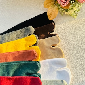 Colorful Split Toe Tabi Socks: Japanese Style Cotton Blend - Etsy