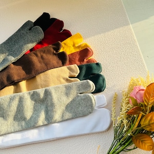 Colorful Split Toe Tabi Socks: Japanese Style Cotton Blend - Etsy