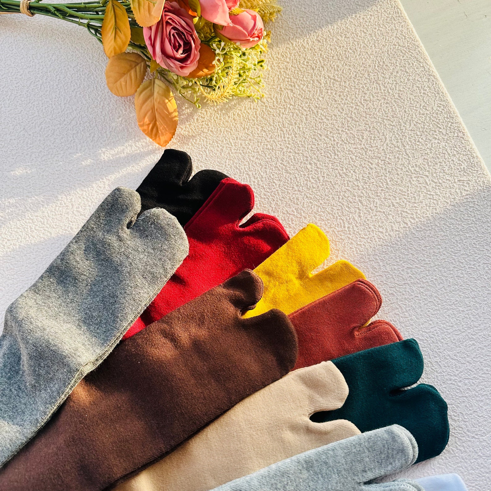 Colorful Split Toe Socks,japanese Style Split-toe Tabi Socks,women ...