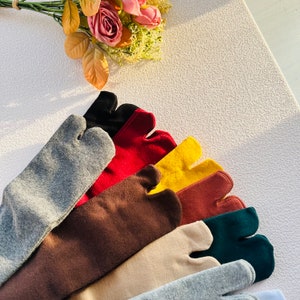 Colorful Split Toe Tabi Socks: Japanese Style Cotton Blend - Etsy