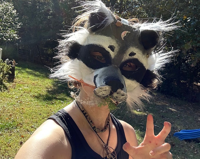 Raccoon Therian Mask - Etsy