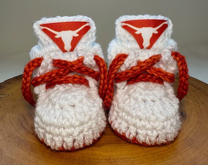 University of Texas Longhorns Baby Booties Shoes Slippers Boots Newborn ...