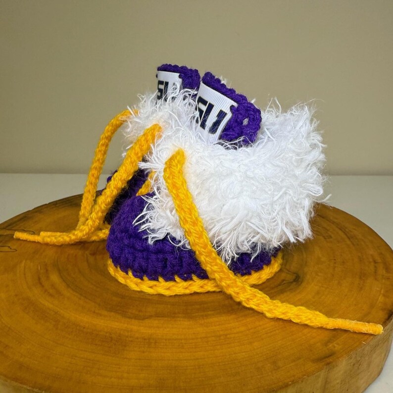 LSU Louisiana State University Tigers Baby Booties Shoes Slippers Boots ...