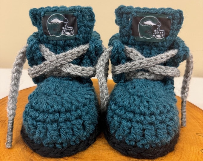 Philadelphia Eagles Baby Booties Shoes Slippers Boots 6-12 Months ...