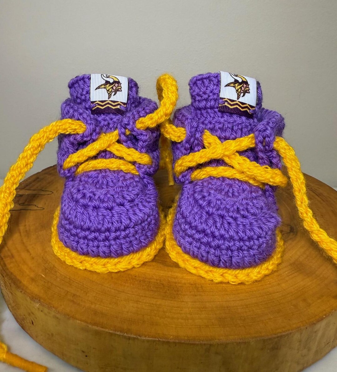 Minnesota Vikings Baby Booties Shoes Slippers Boots Size 3-9 Months ...