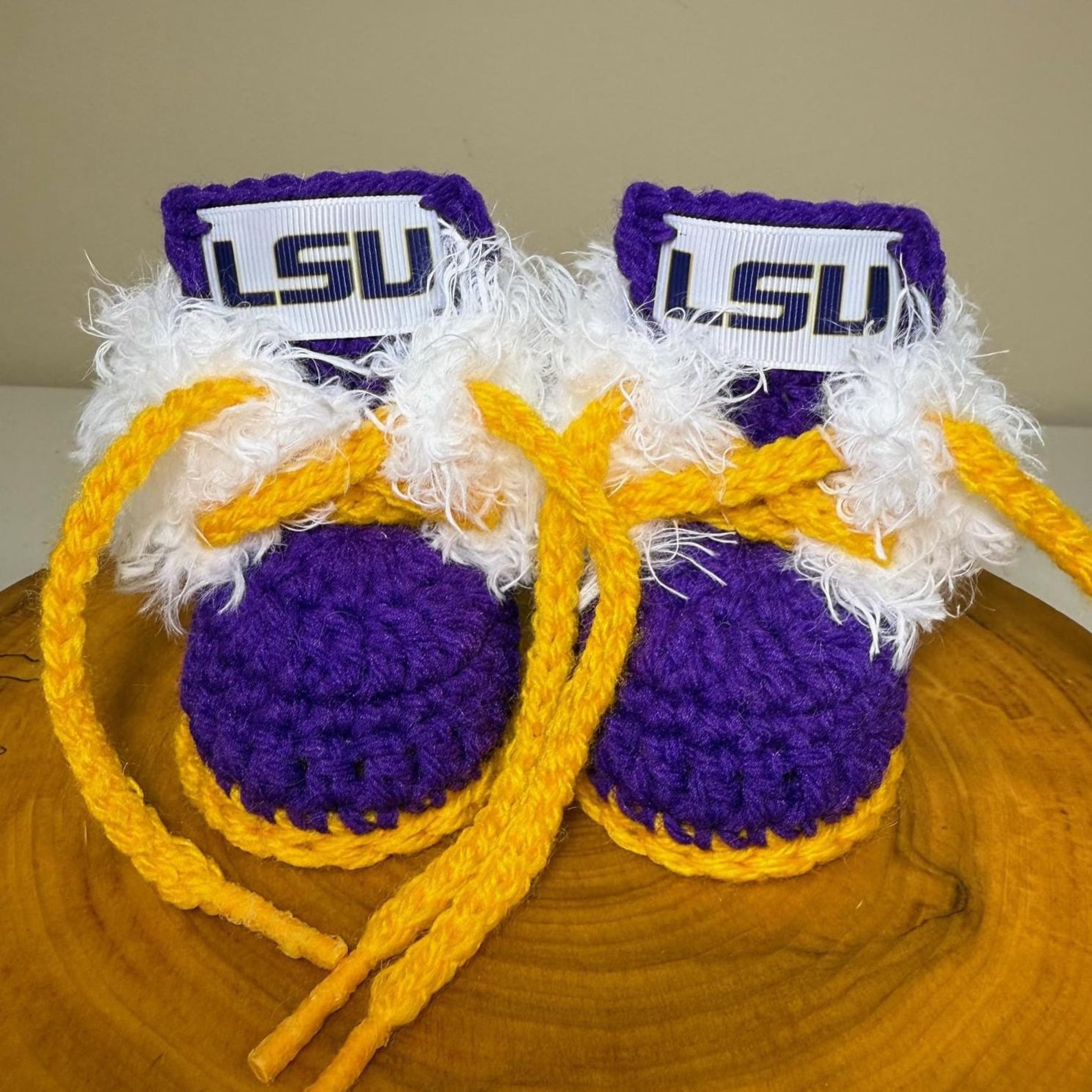 LSU Louisiana State University Tigers Baby Booties Shoes Slippers Boots ...
