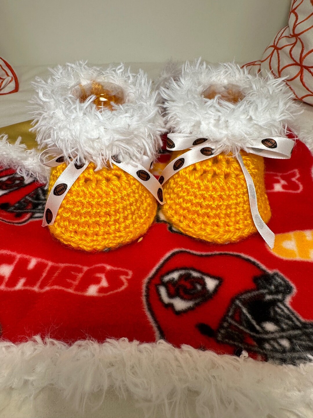 Kansas City Chiefs Booties, Boots, Shoes, Slippers Sz 12-18 Mos ...