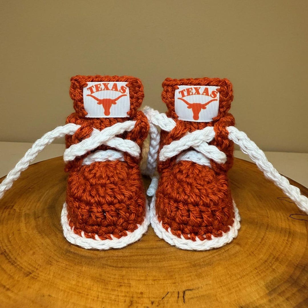 University of Texas Longhorns Baby Booties Shoes Slippers Boots 0-6 ...