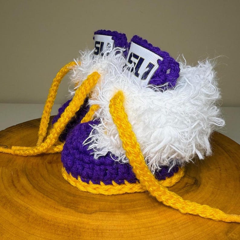 LSU Louisiana State University Tigers Baby Booties Shoes Slippers Boots ...