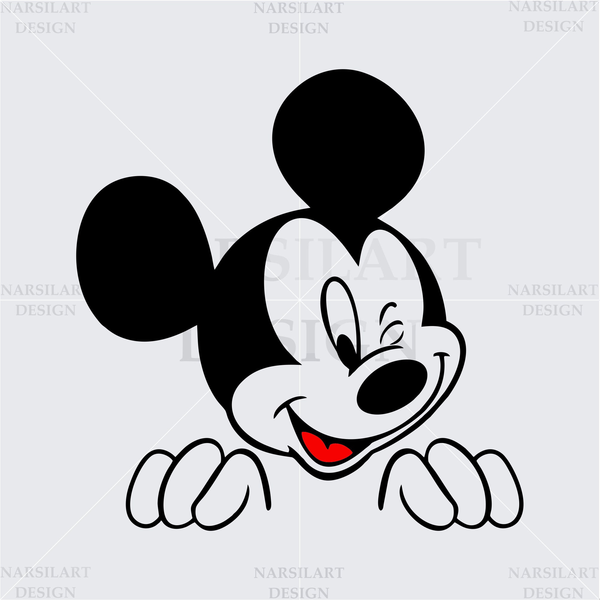 Mickey Svg, Mickey Svg, Instant Download, Silhouette Cameo, Shirt ...